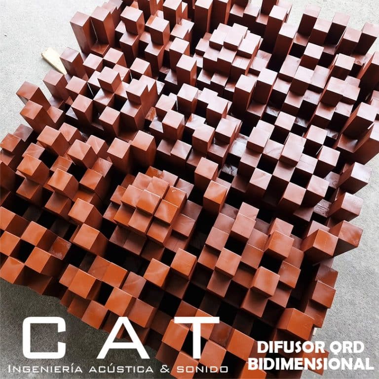 Difusor QRD bidimensional - CAT ingeniería acústica y sonido