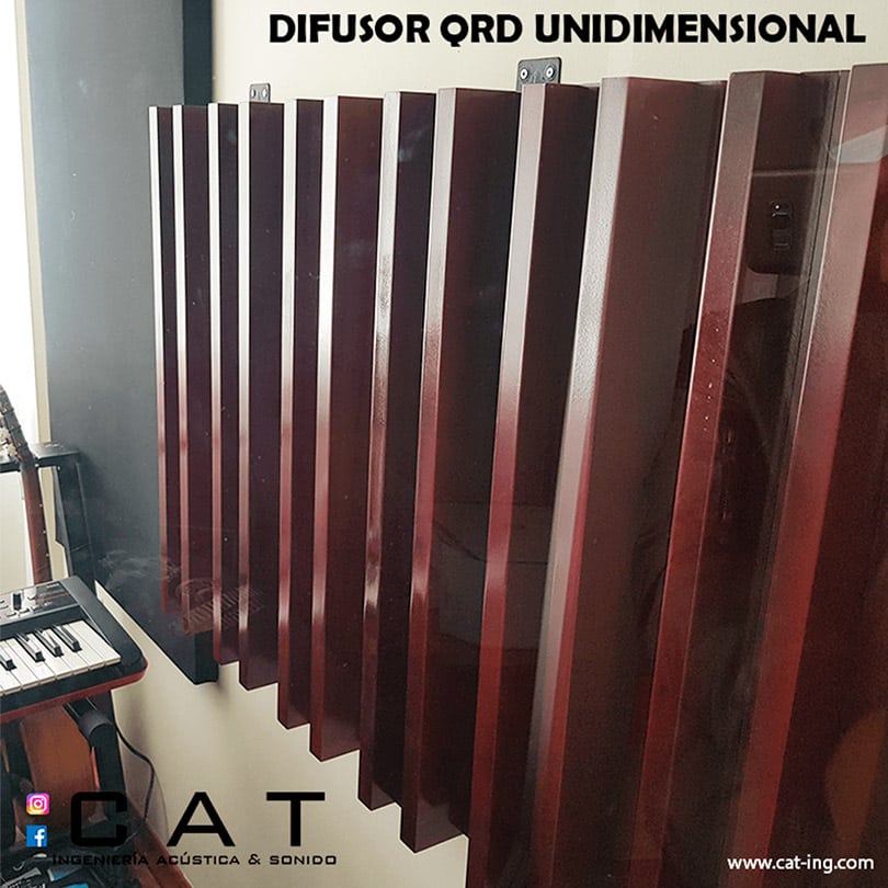 Difusor QRD unidimensional - CAT ingeniería acústica y sonido